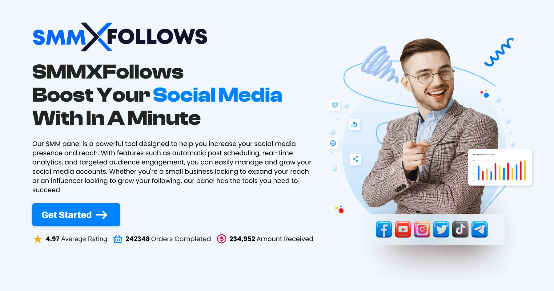 smmxfollows - #1 Fastest and Cheapest SMM Panel in the World.